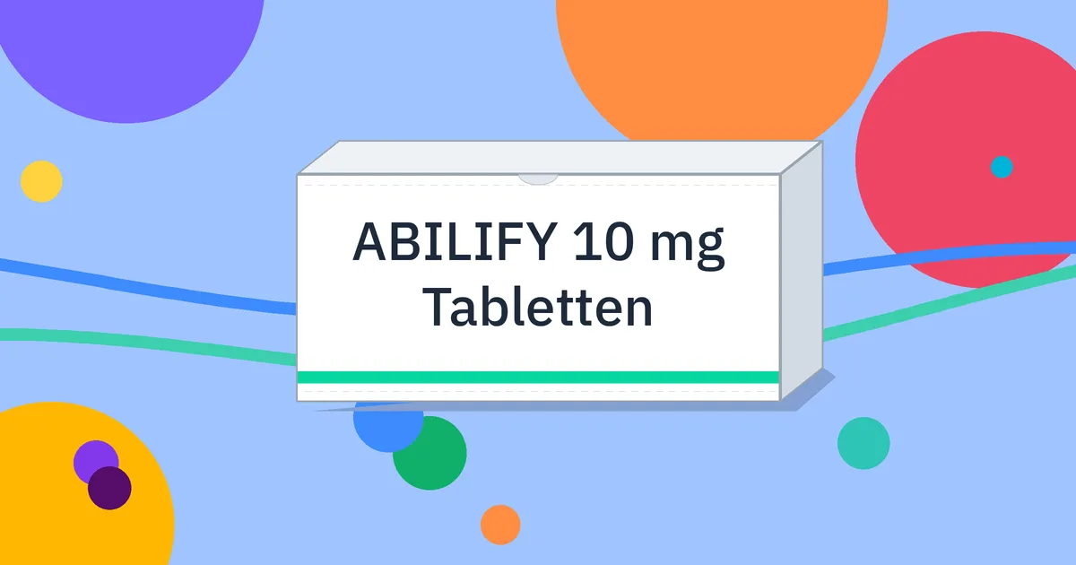 Symbolbild: Packung mit der Aufschrift ABILIFY 10 mg Tabletten (PZN 04810167) – Verfügbarkeit und Bezug in Apotheken in Frankfurt am Main