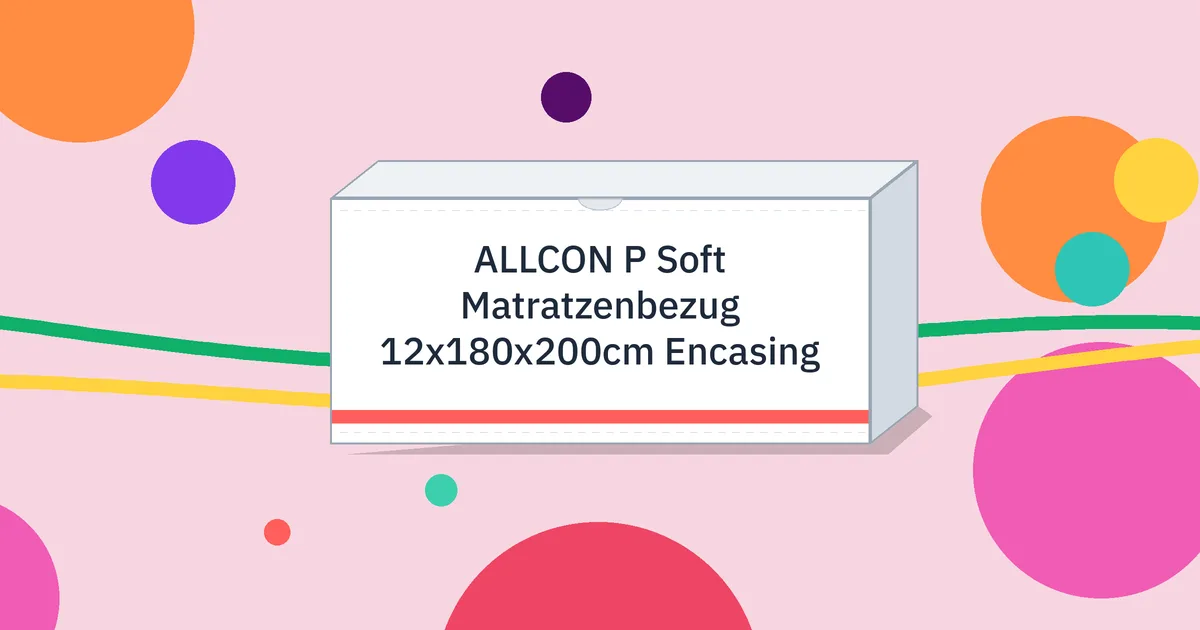 Symbolbild: Packung mit der Aufschrift ALLCON P Soft Matratzenbezug 12x180x200cm Encasing (PZN 19762445) – Verfügbarkeit und Bezug in Apotheken in Frankfurt am Main