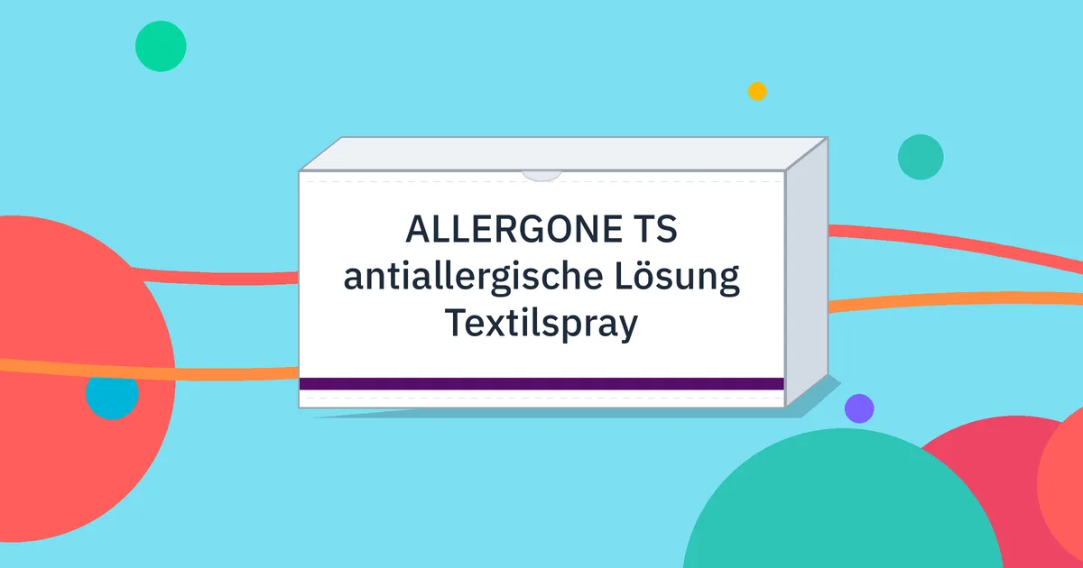Symbolbild: Packung mit der Aufschrift ALLERGONE TS antiallergische Lösung Textilspray (PZN 15660423) – Verfügbarkeit und Bezug in Apotheken in Frankfurt am Main