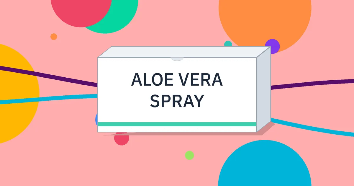 Symbolbild: Packung mit der Aufschrift ALOE VERA SPRAY (PZN 17456448) – Verfügbarkeit und Bezug in Apotheken in Frankfurt am Main