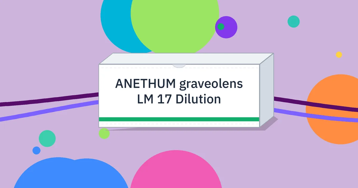 Symbolbild: Packung mit der Aufschrift ANETHUM graveolens LM 17 Dilution (PZN 16008162) – Verfügbarkeit und Bezug in Apotheken in Frankfurt am Main