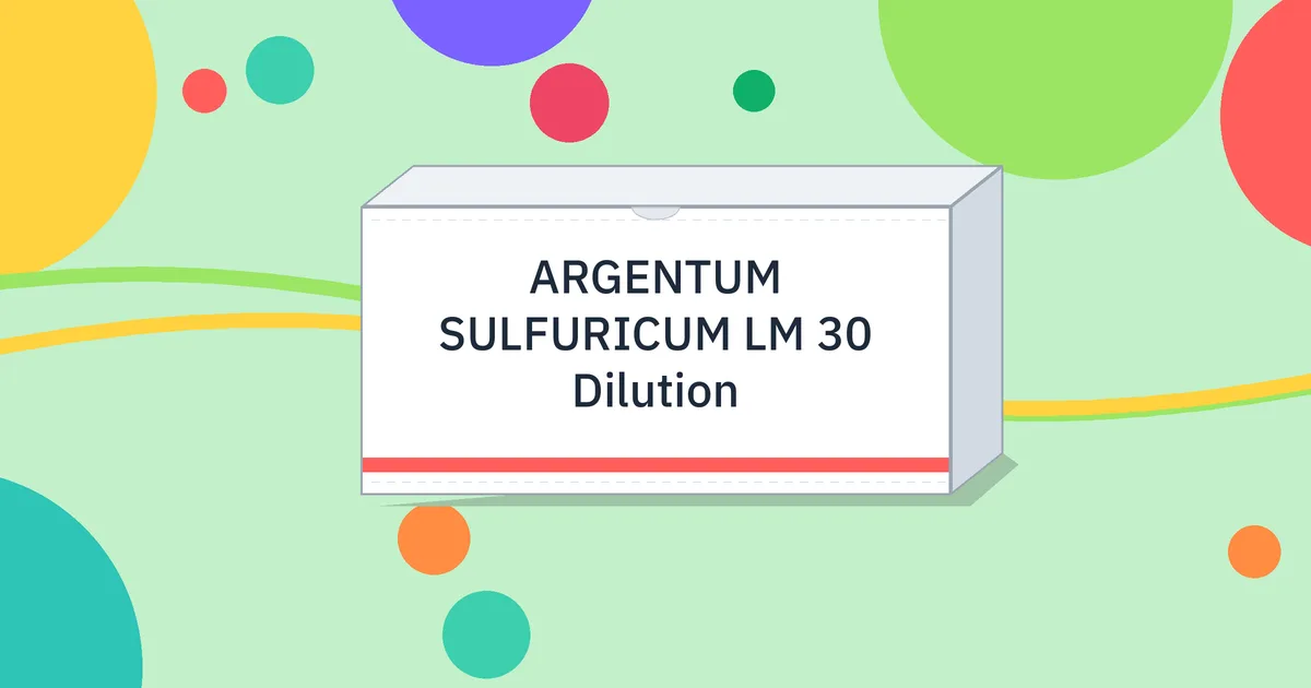 Symbolbild: Packung mit der Aufschrift ARGENTUM SULFURICUM LM 30 Dilution (PZN 12770246) – Verfügbarkeit und Bezug in Apotheken in Frankfurt am Main