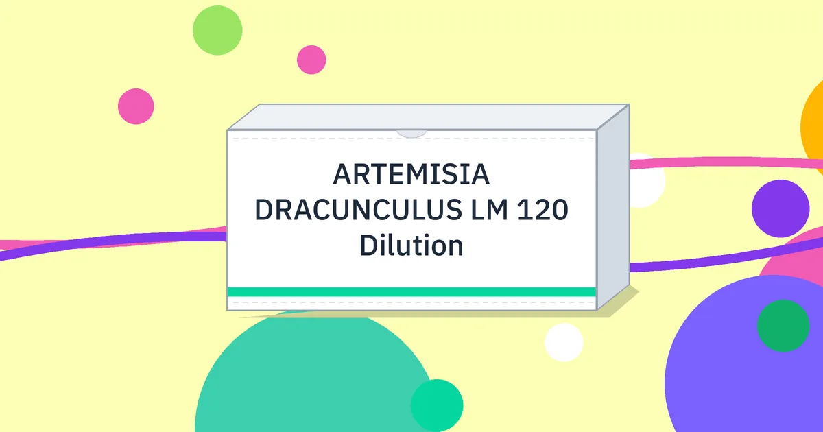 Symbolbild: Packung mit der Aufschrift ARTEMISIA DRACUNCULUS LM 120 Dilution (PZN 13394880) – Verfügbarkeit und Bezug in Apotheken in Frankfurt am Main