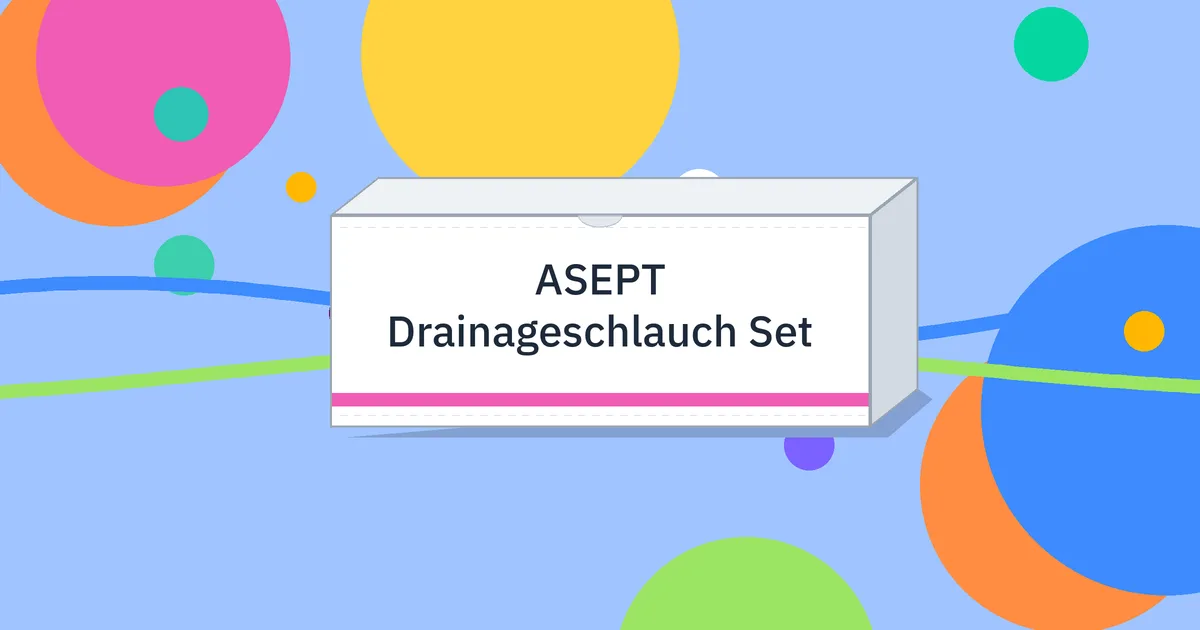 Symbolbild: Packung mit der Aufschrift ASEPT Drainageschlauch Set (PZN 09917645) – Verfügbarkeit und Bezug in Apotheken in Frankfurt am Main