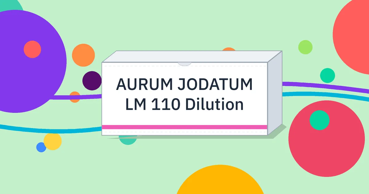 Symbolbild: Packung mit der Aufschrift AURUM JODATUM LM 110 Dilution (PZN 12784923) – Verfügbarkeit und Bezug in Apotheken in Frankfurt am Main