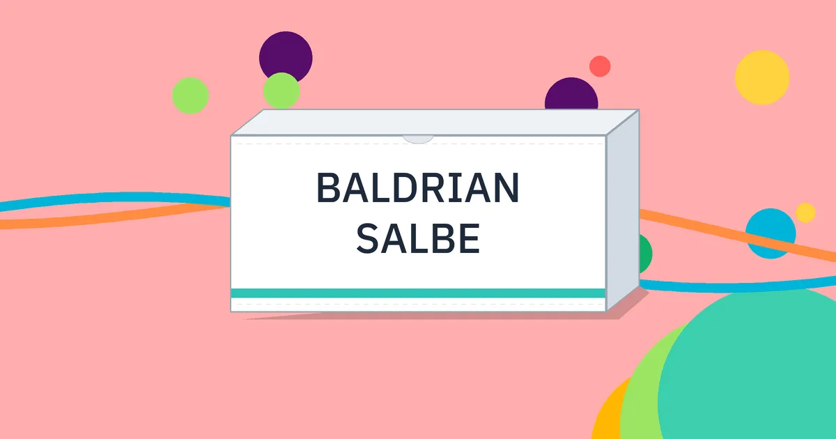 Symbolbild: Packung mit der Aufschrift BALDRIAN SALBE (PZN 17937159) – Verfügbarkeit und Bezug in Apotheken in Frankfurt am Main