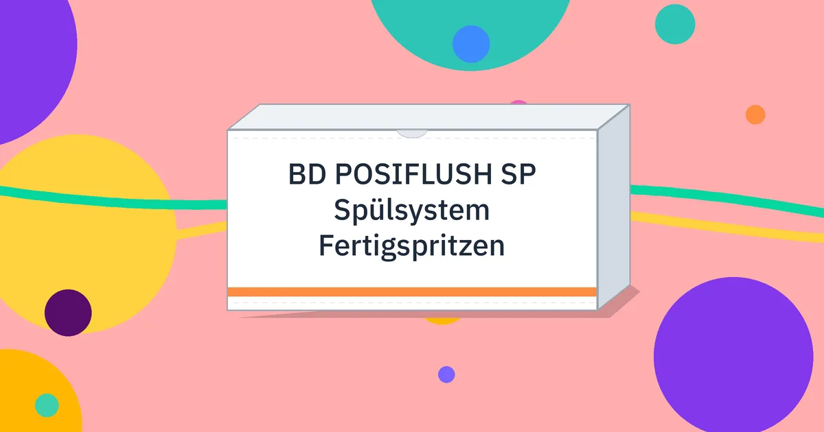 Symbolbild: Packung mit der Aufschrift BD POSIFLUSH SP Spülsystem Fertigspritzen (PZN 06150516) – Verfügbarkeit und Bezug in Apotheken in Frankfurt am Main
