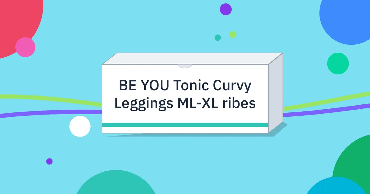 Symbolbild: Packung mit der Aufschrift BE YOU Tonic Curvy Leggings ML-XL ribes (PZN 19721713) – Verfügbarkeit und Bezug in Apotheken in Frankfurt am Main