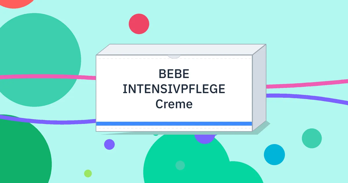 Symbolbild: Packung mit der Aufschrift BEBE INTENSIVPFLEGE Creme (PZN 18769801) – Verfügbarkeit und Bezug in Apotheken in Frankfurt am Main
