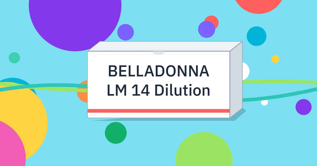 Symbolbild: Packung mit der Aufschrift BELLADONNA LM 14 Dilution (PZN 12791171) – Verfügbarkeit und Bezug in Apotheken in Frankfurt am Main