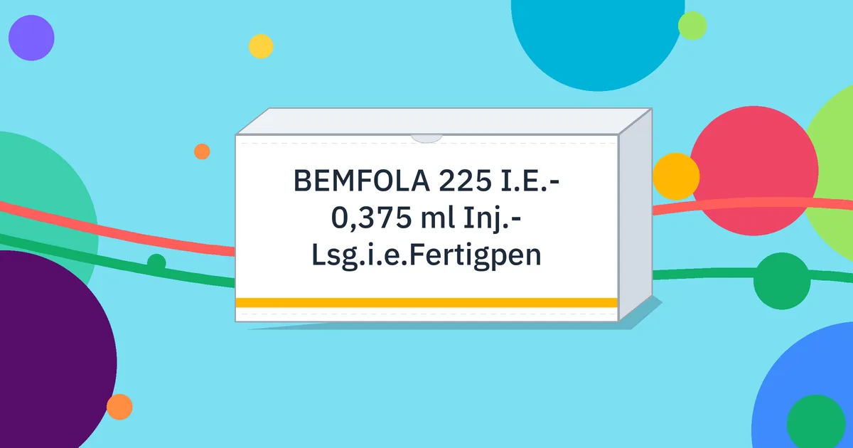 Symbolbild: Packung mit der Aufschrift BEMFOLA 225 I.E.-0,375 ml Inj.-Lsg.i.e.Fertigpen (PZN 18066057) – Verfügbarkeit und Bezug in Apotheken in Frankfurt am Main