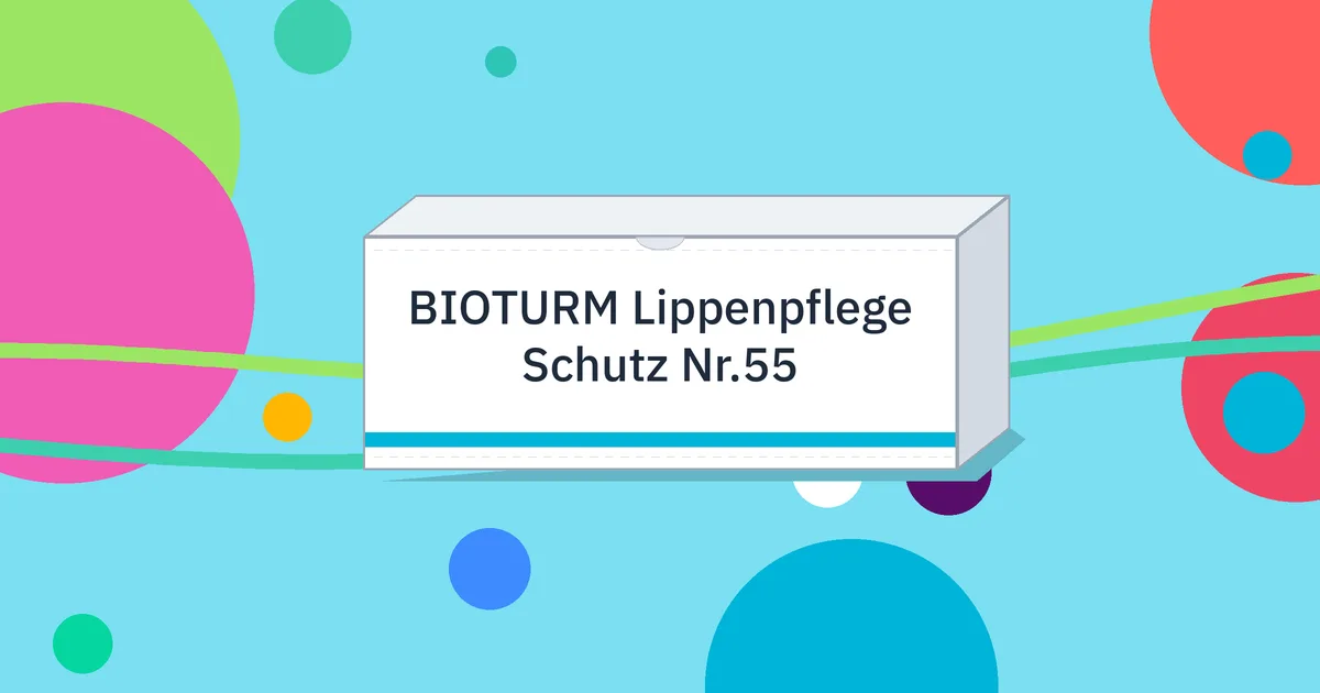 Symbolbild: Packung mit der Aufschrift BIOTURM Lippenpflege Schutz Nr.55 (PZN 04346675) – Verfügbarkeit und Bezug in Apotheken in Frankfurt am Main