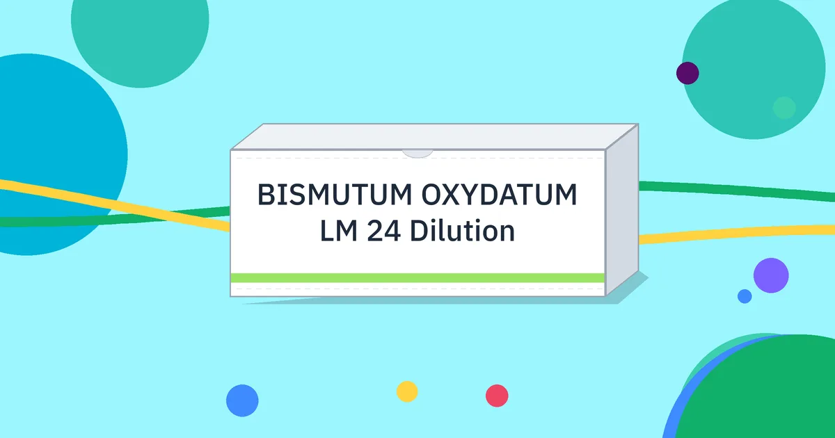 Symbolbild: Packung mit der Aufschrift BISMUTUM OXYDATUM LM 24 Dilution (PZN 13388112) – Verfügbarkeit und Bezug in Apotheken in Frankfurt am Main