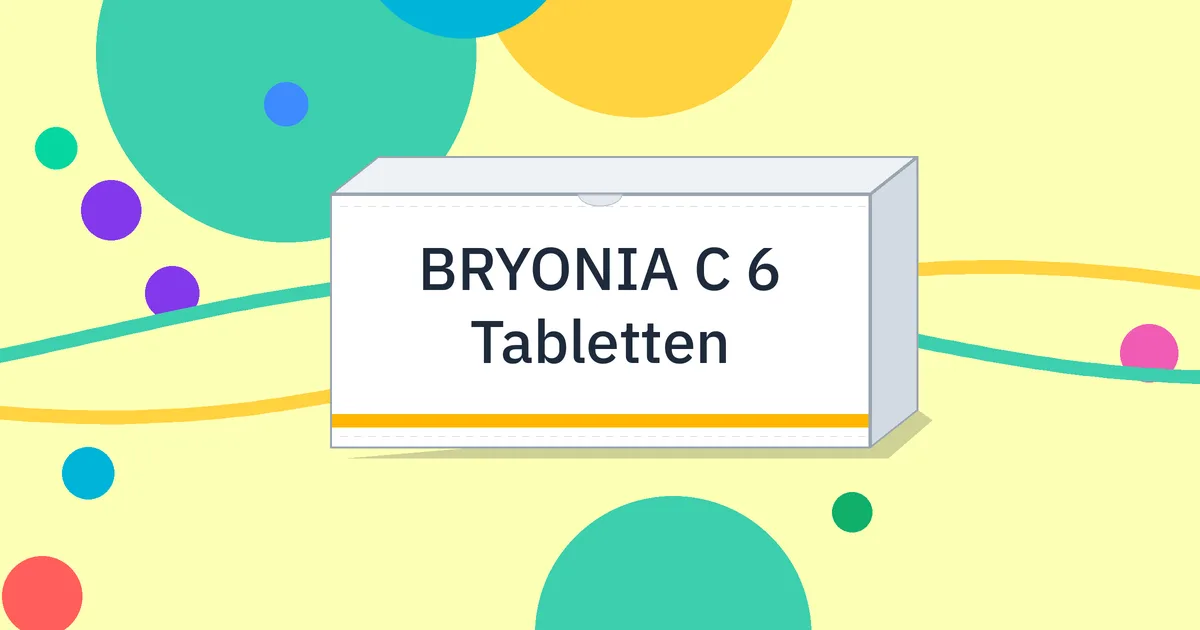 Symbolbild: Packung mit der Aufschrift BRYONIA C 6 Tabletten (PZN 04208128) – Verfügbarkeit und Bezug in Apotheken in Frankfurt am Main