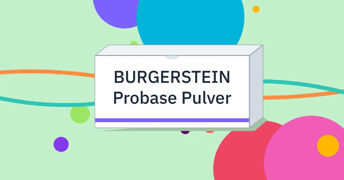 Symbolbild: Packung mit der Aufschrift BURGERSTEIN Probase Pulver (PZN 17521163) – Verfügbarkeit und Bezug in Apotheken in Frankfurt am Main