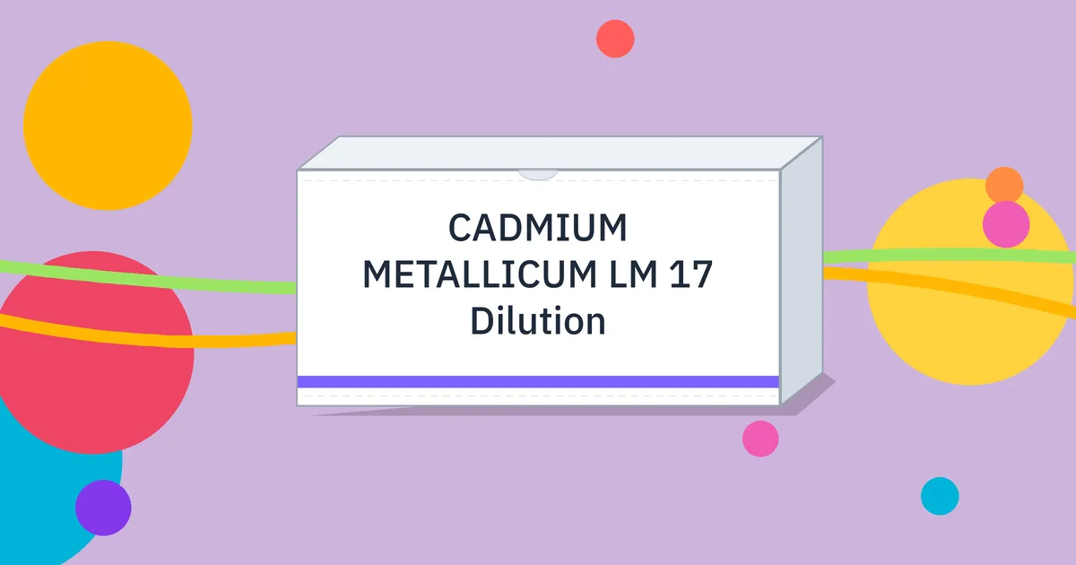 Symbolbild: Packung mit der Aufschrift CADMIUM METALLICUM LM 17 Dilution (PZN 13400310) – Verfügbarkeit und Bezug in Apotheken in Frankfurt am Main