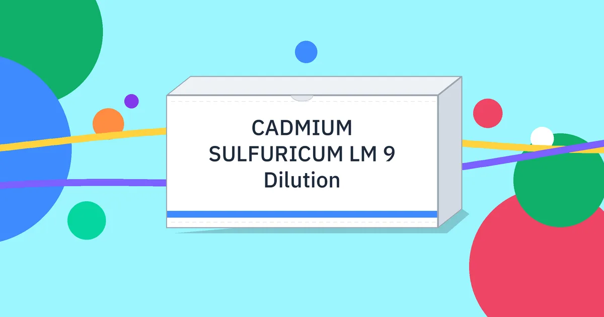 Symbolbild: Packung mit der Aufschrift CADMIUM SULFURICUM LM 9 Dilution (PZN 09649676) – Verfügbarkeit und Bezug in Apotheken in Frankfurt am Main