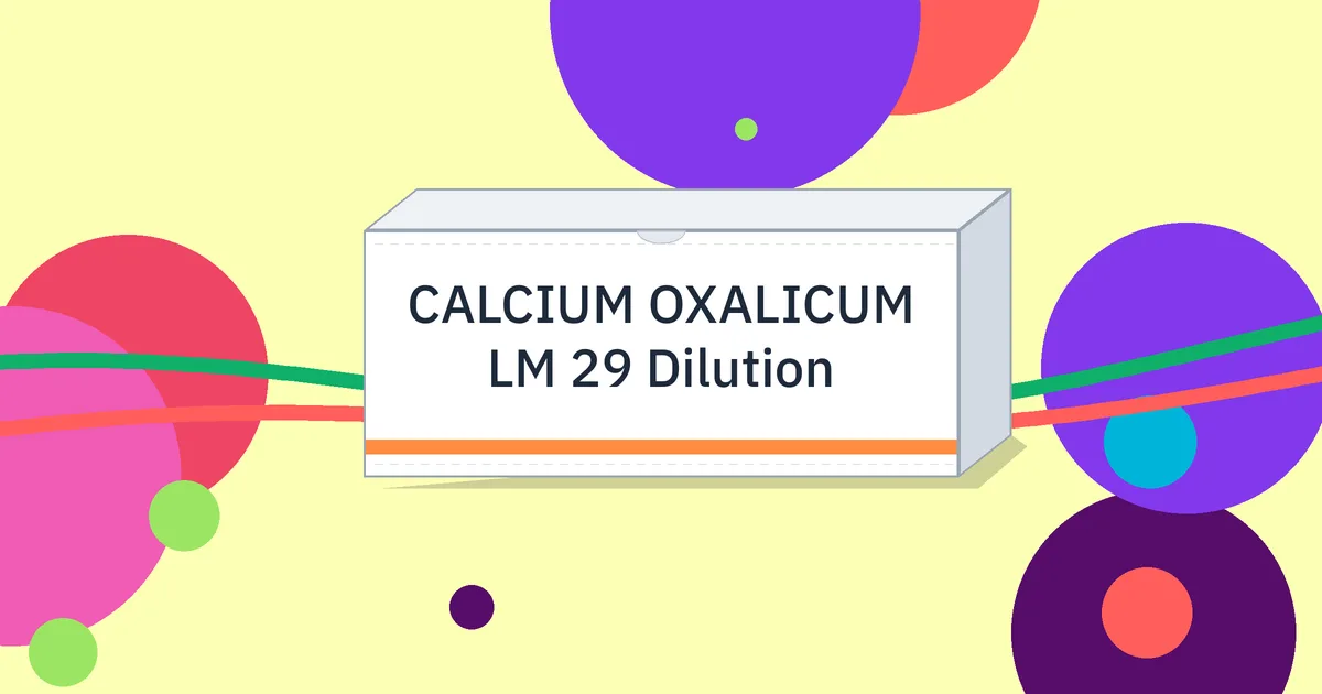 Symbolbild: Packung mit der Aufschrift CALCIUM OXALICUM LM 29 Dilution (PZN 13410432) – Verfügbarkeit und Bezug in Apotheken in Frankfurt am Main