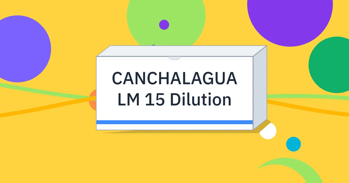 Symbolbild: Packung mit der Aufschrift CANCHALAGUA LM 15 Dilution (PZN 13412543) – Verfügbarkeit und Bezug in Apotheken in Frankfurt am Main