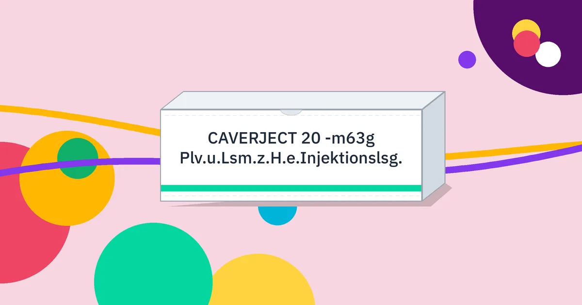 Symbolbild: Packung mit der Aufschrift CAVERJECT 20 -m63g Plv.u.Lsm.z.H.e.Injektionslsg. (PZN 19779345) – Verfügbarkeit und Bezug in Apotheken in Frankfurt am Main