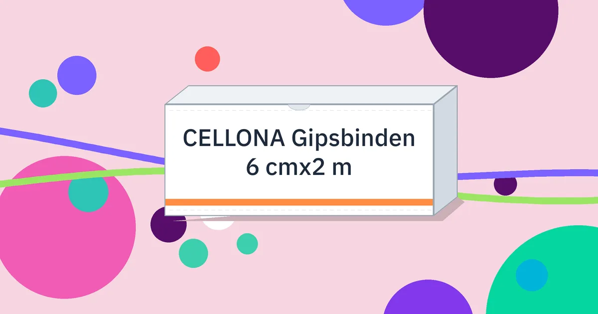 Symbolbild: Packung mit der Aufschrift CELLONA Gipsbinden 6 cmx2 m (PZN 03150786) – Verfügbarkeit und Bezug in Apotheken in Frankfurt am Main