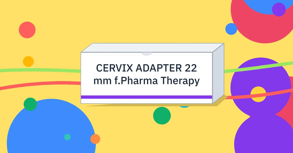 Symbolbild: Packung mit der Aufschrift CERVIX ADAPTER 22 mm f.Pharma Therapy (PZN 04021068) – Verfügbarkeit und Bezug in Apotheken in Frankfurt am Main