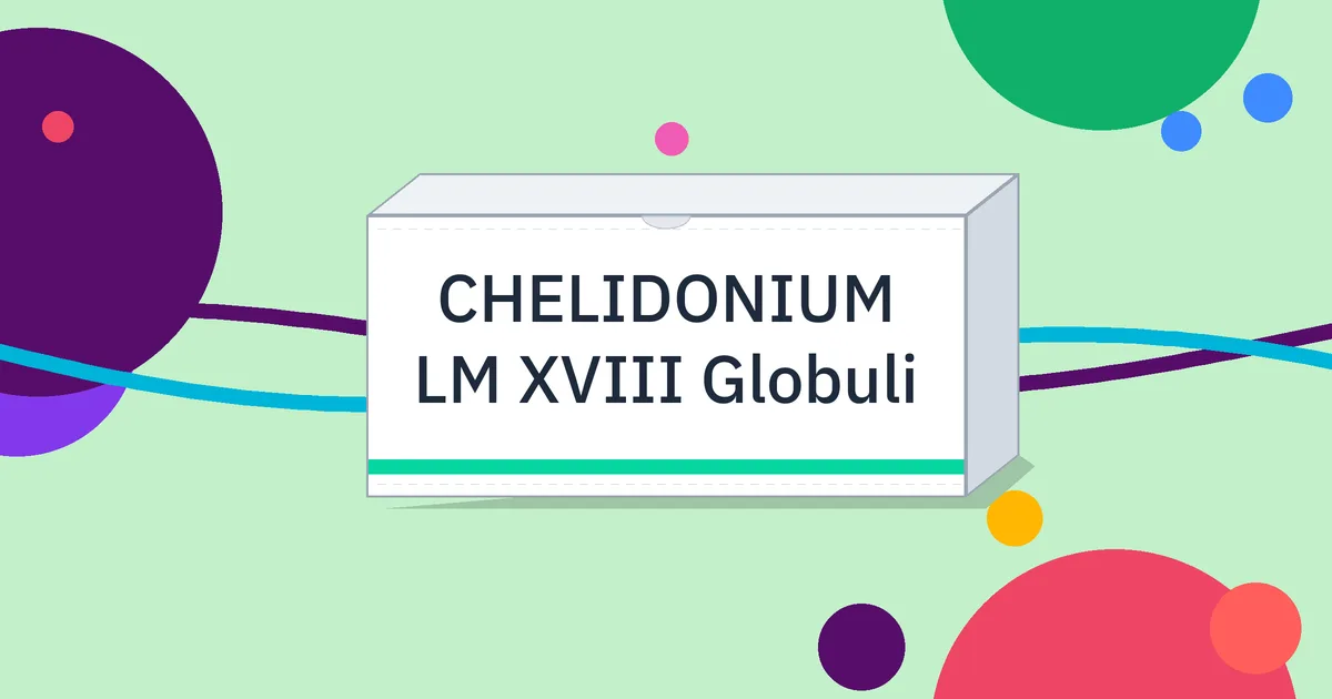 Symbolbild: Packung mit der Aufschrift CHELIDONIUM LM XVIII Globuli (PZN 02659016) – Verfügbarkeit und Bezug in Apotheken in Frankfurt am Main