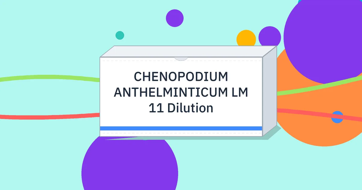 Symbolbild: Packung mit der Aufschrift CHENOPODIUM ANTHELMINTICUM LM 11 Dilution (PZN 13440806) – Verfügbarkeit und Bezug in Apotheken in Frankfurt am Main