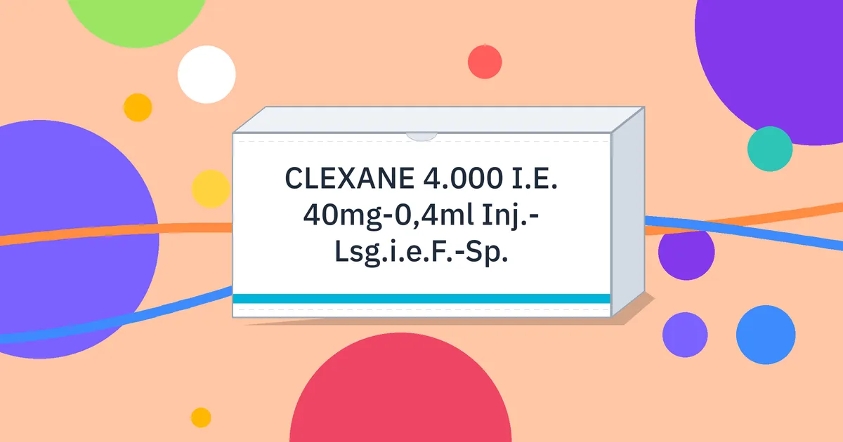 Symbolbild: Packung mit der Aufschrift CLEXANE 4.000 I.E. 40mg-0,4ml Inj.-Lsg.i.e.F.-Sp. (PZN 13567174) – Verfügbarkeit und Bezug in Apotheken in Frankfurt am Main