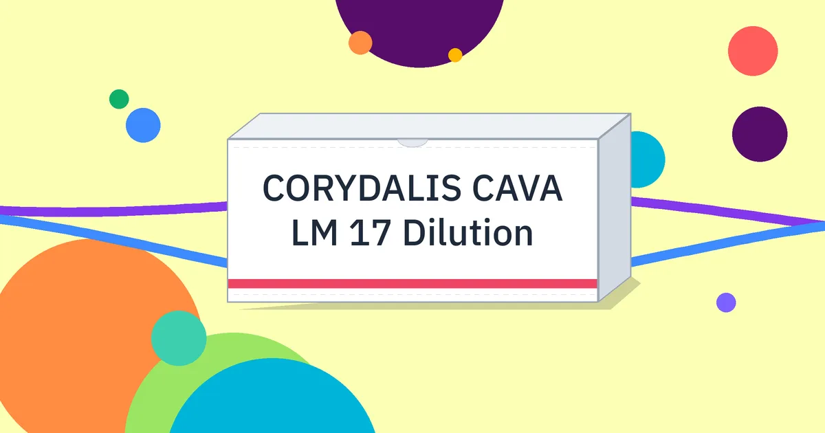 Symbolbild: Packung mit der Aufschrift CORYDALIS CAVA LM 17 Dilution (PZN 13453588) – Verfügbarkeit und Bezug in Apotheken in Frankfurt am Main