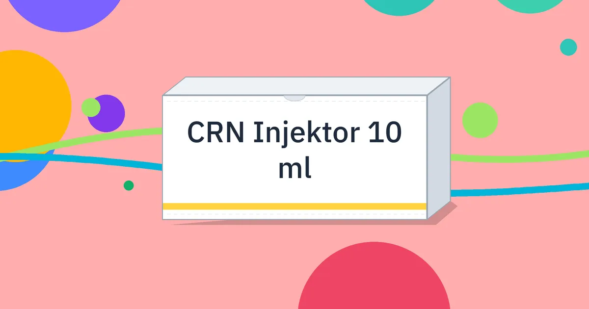 Symbolbild: Packung mit der Aufschrift CRN Injektor 10 ml (PZN 12905396) – Verfügbarkeit und Bezug in Apotheken in Frankfurt am Main