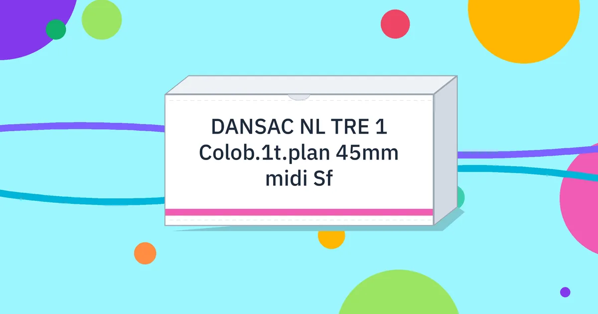 Symbolbild: Packung mit der Aufschrift DANSAC NL TRE 1 Colob.1t.plan 45mm midi Sf (PZN 19203993) – Verfügbarkeit und Bezug in Apotheken in Frankfurt am Main