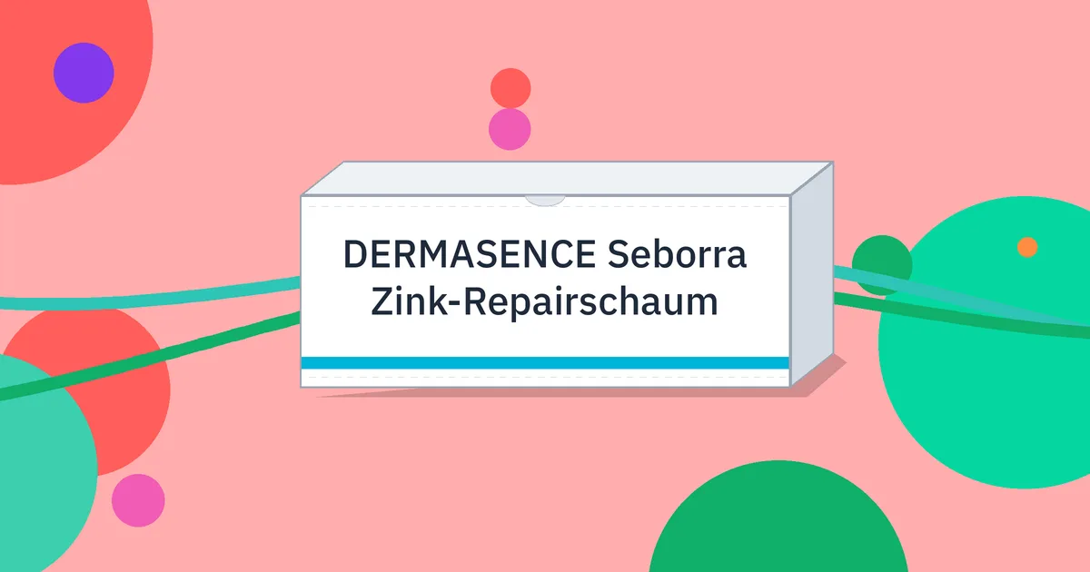 Symbolbild: Packung mit der Aufschrift DERMASENCE Seborra Zink-Repairschaum (PZN 17867536) – Verfügbarkeit und Bezug in Apotheken in Frankfurt am Main