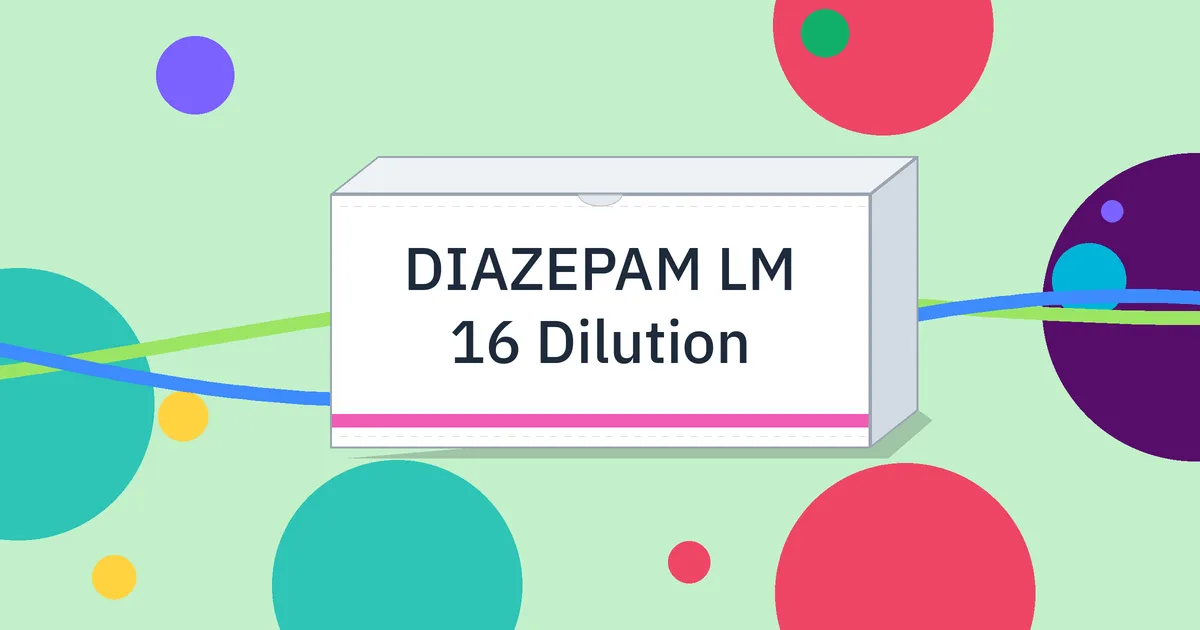 Symbolbild: Packung mit der Aufschrift DIAZEPAM LM 16 Dilution (PZN 12840863) – Verfügbarkeit und Bezug in Apotheken in Frankfurt am Main
