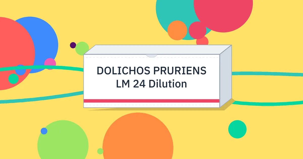 Symbolbild: Packung mit der Aufschrift DOLICHOS PRURIENS LM 24 Dilution (PZN 13466697) – Verfügbarkeit und Bezug in Apotheken in Frankfurt am Main