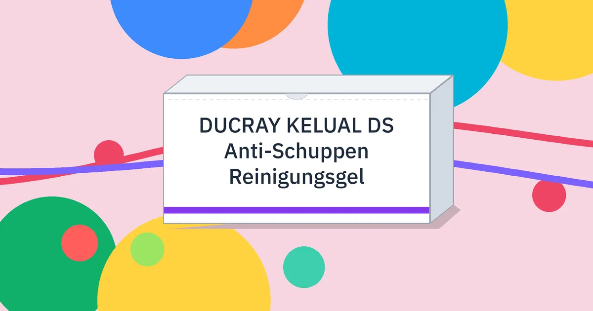 Symbolbild: Packung mit der Aufschrift DUCRAY KELUAL DS Anti-Schuppen Reinigungsgel (PZN 18677565) – Verfügbarkeit und Bezug in Apotheken in Frankfurt am Main