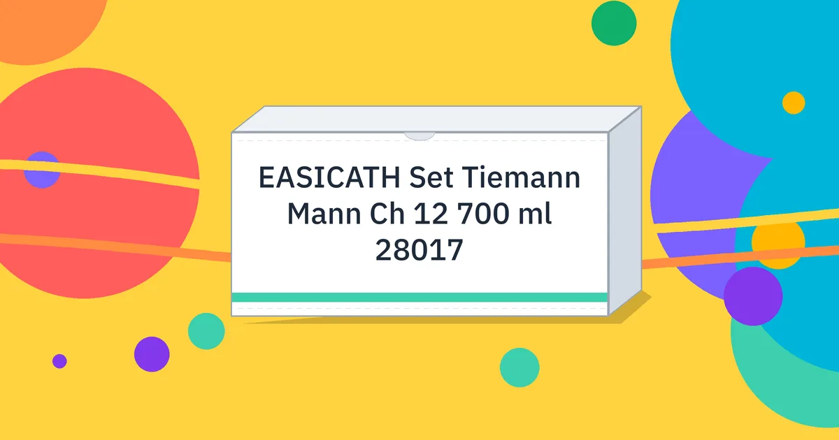 Symbolbild: Packung mit der Aufschrift EASICATH Set Tiemann Mann Ch 12 700 ml 28017 (PZN 01586485) – Verfügbarkeit und Bezug in Apotheken in Frankfurt am Main