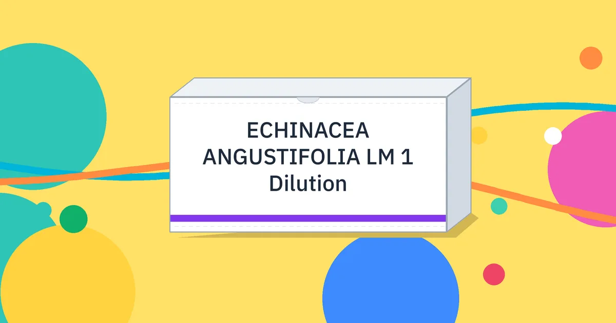 Symbolbild: Packung mit der Aufschrift ECHINACEA ANGUSTIFOLIA LM 1 Dilution (PZN 12843821) – Verfügbarkeit und Bezug in Apotheken in Frankfurt am Main