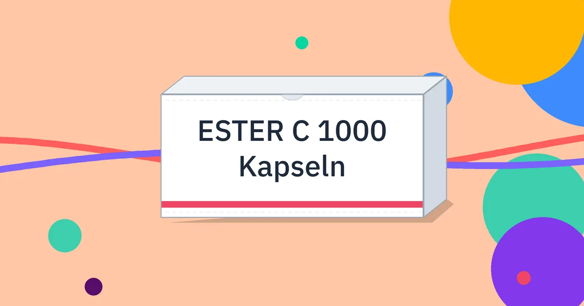 Symbolbild: Packung mit der Aufschrift ESTER C 1000 Kapseln (PZN 16762083) – Verfügbarkeit und Bezug in Apotheken in Frankfurt am Main