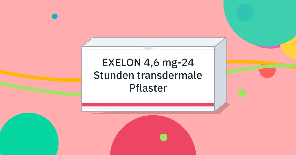 Symbolbild: Packung mit der Aufschrift EXELON 4,6 mg-24 Stunden transdermale Pflaster (PZN 13650828) – Verfügbarkeit und Bezug in Apotheken in Frankfurt am Main