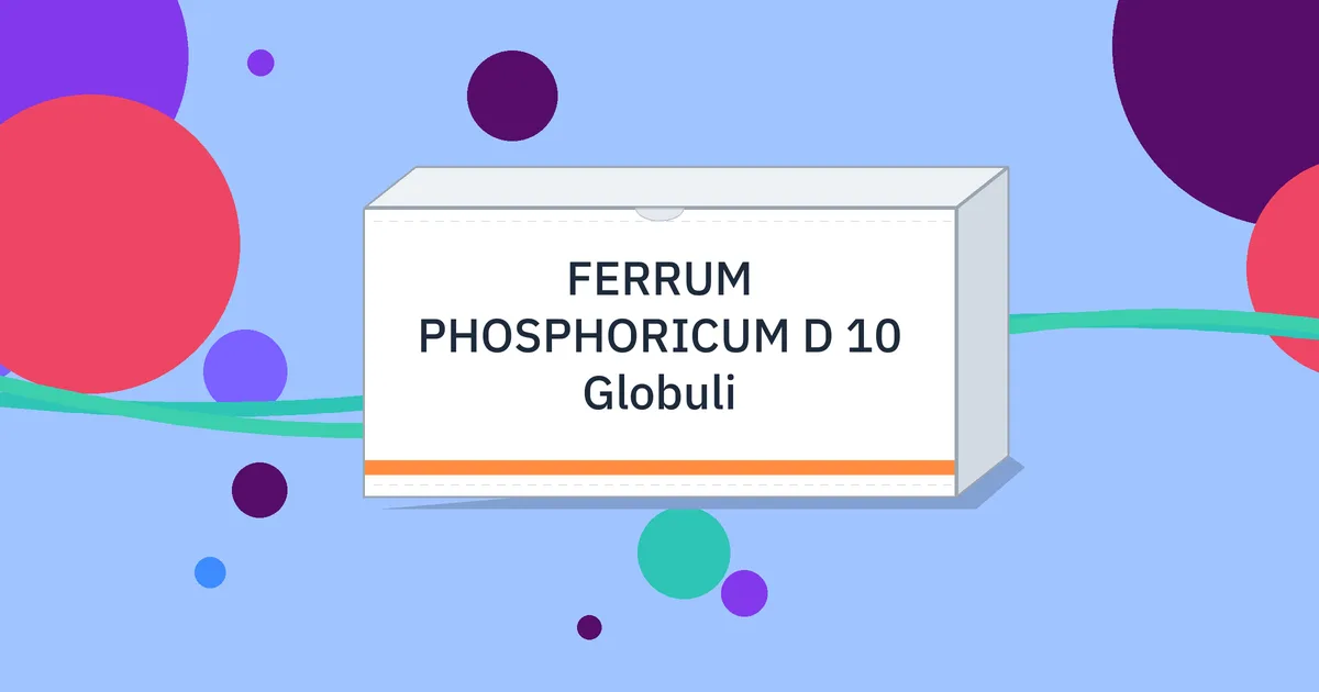 Symbolbild: Packung mit der Aufschrift FERRUM PHOSPHORICUM D 10 Globuli (PZN 01770869) – Verfügbarkeit und Bezug in Apotheken in Frankfurt am Main