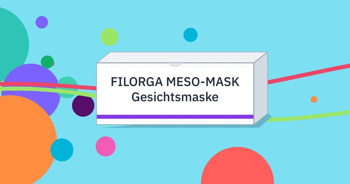 Symbolbild: Packung mit der Aufschrift FILORGA MESO-MASK Gesichtsmaske (PZN 18899159) – Verfügbarkeit und Bezug in Apotheken in Frankfurt am Main