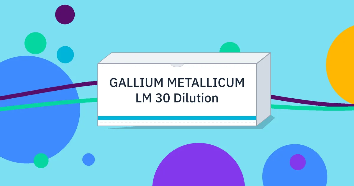 Symbolbild: Packung mit der Aufschrift GALLIUM METALLICUM LM 30 Dilution (PZN 12875086) – Verfügbarkeit und Bezug in Apotheken in Frankfurt am Main