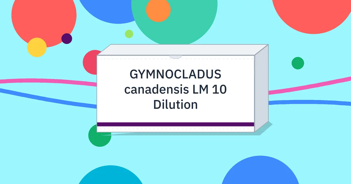 Symbolbild: Packung mit der Aufschrift GYMNOCLADUS canadensis LM 10 Dilution (PZN 13548857) – Verfügbarkeit und Bezug in Apotheken in Frankfurt am Main