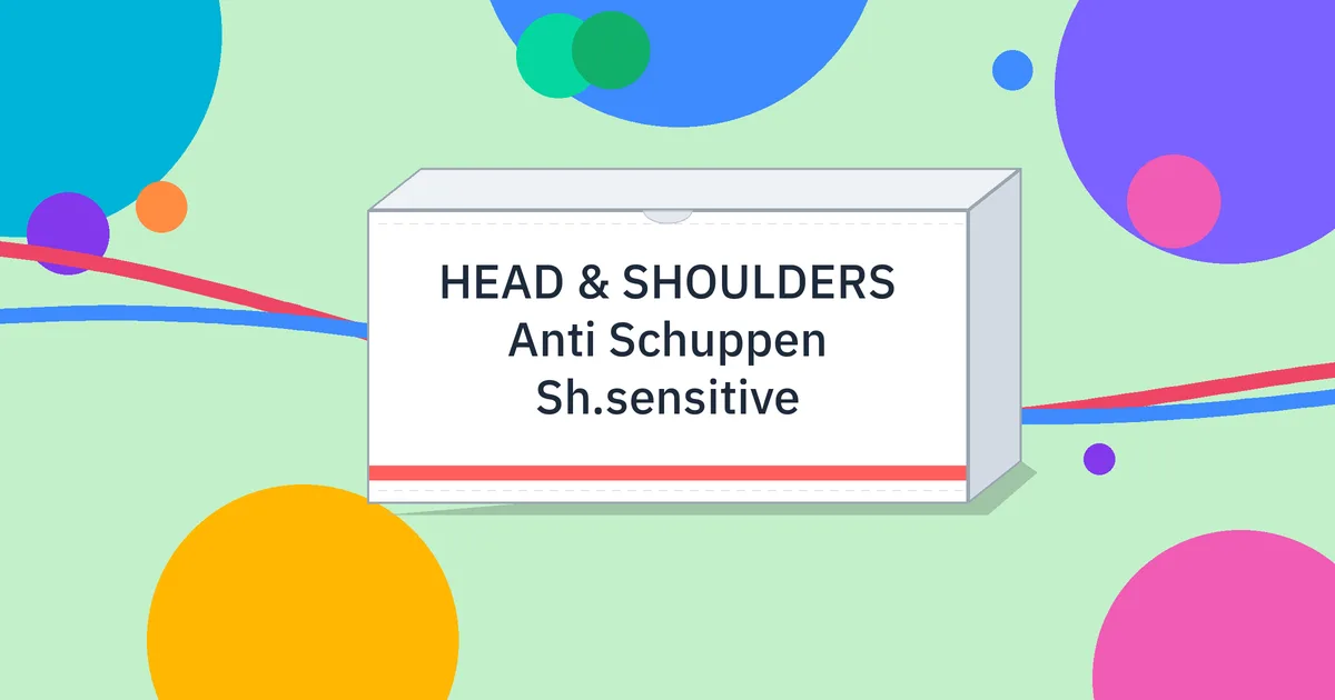 Symbolbild: Packung mit der Aufschrift HEAD & SHOULDERS Anti Schuppen Sh.sensitive (PZN 04620834) – Verfügbarkeit und Bezug in Apotheken in Frankfurt am Main