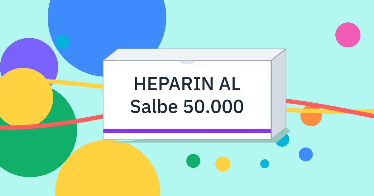 Symbolbild: Packung mit der Aufschrift HEPARIN AL Salbe 50.000 (PZN 04668344) – Verfügbarkeit und Bezug in Apotheken in Frankfurt am Main