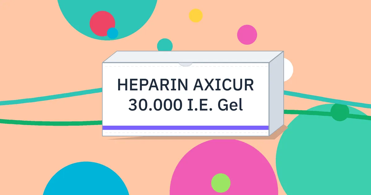 Symbolbild: Packung mit der Aufschrift HEPARIN AXICUR 30.000 I.E. Gel (PZN 14052242) – Verfügbarkeit und Bezug in Apotheken in Frankfurt am Main