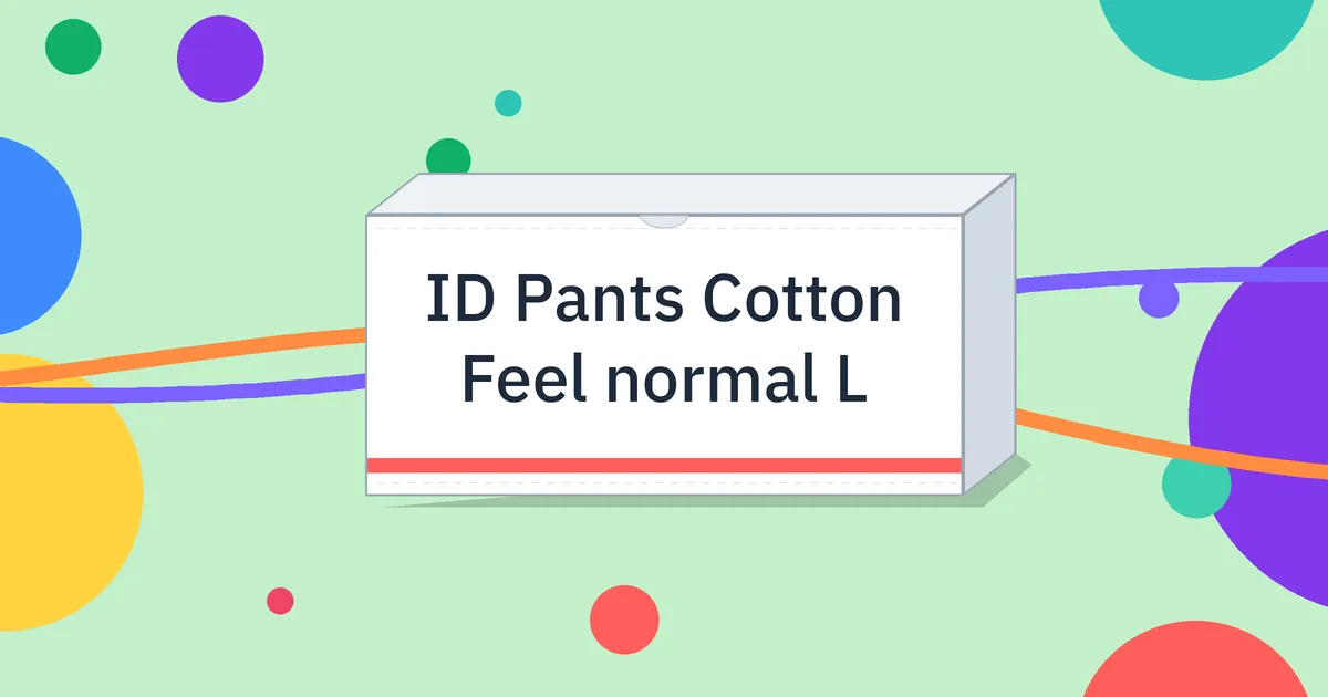 Symbolbild: Packung mit der Aufschrift ID Pants Cotton Feel normal L (PZN 00142208) – Verfügbarkeit und Bezug in Apotheken in Frankfurt am Main