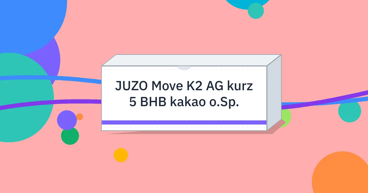 Symbolbild: Packung mit der Aufschrift JUZO Move K2 AG kurz 5 BHB kakao o.Sp. (PZN 18561868) – Verfügbarkeit und Bezug in Apotheken in Frankfurt am Main