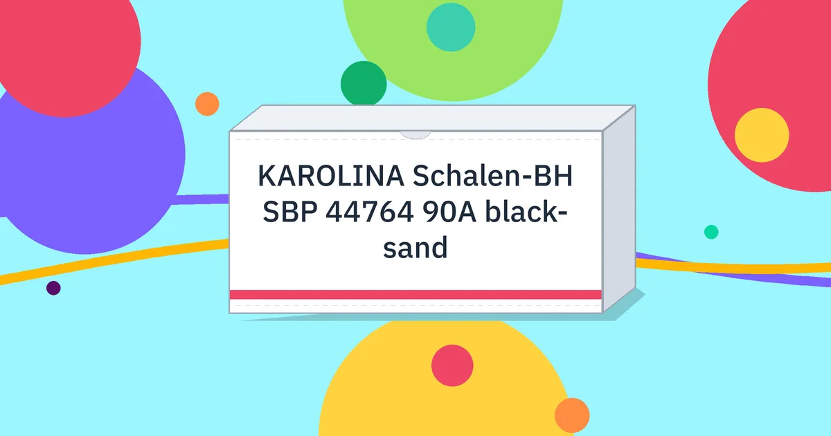 Symbolbild: Packung mit der Aufschrift KAROLINA Schalen-BH SBP 44764 90A black-sand (PZN 18711598) – Verfügbarkeit und Bezug in Apotheken in Frankfurt am Main